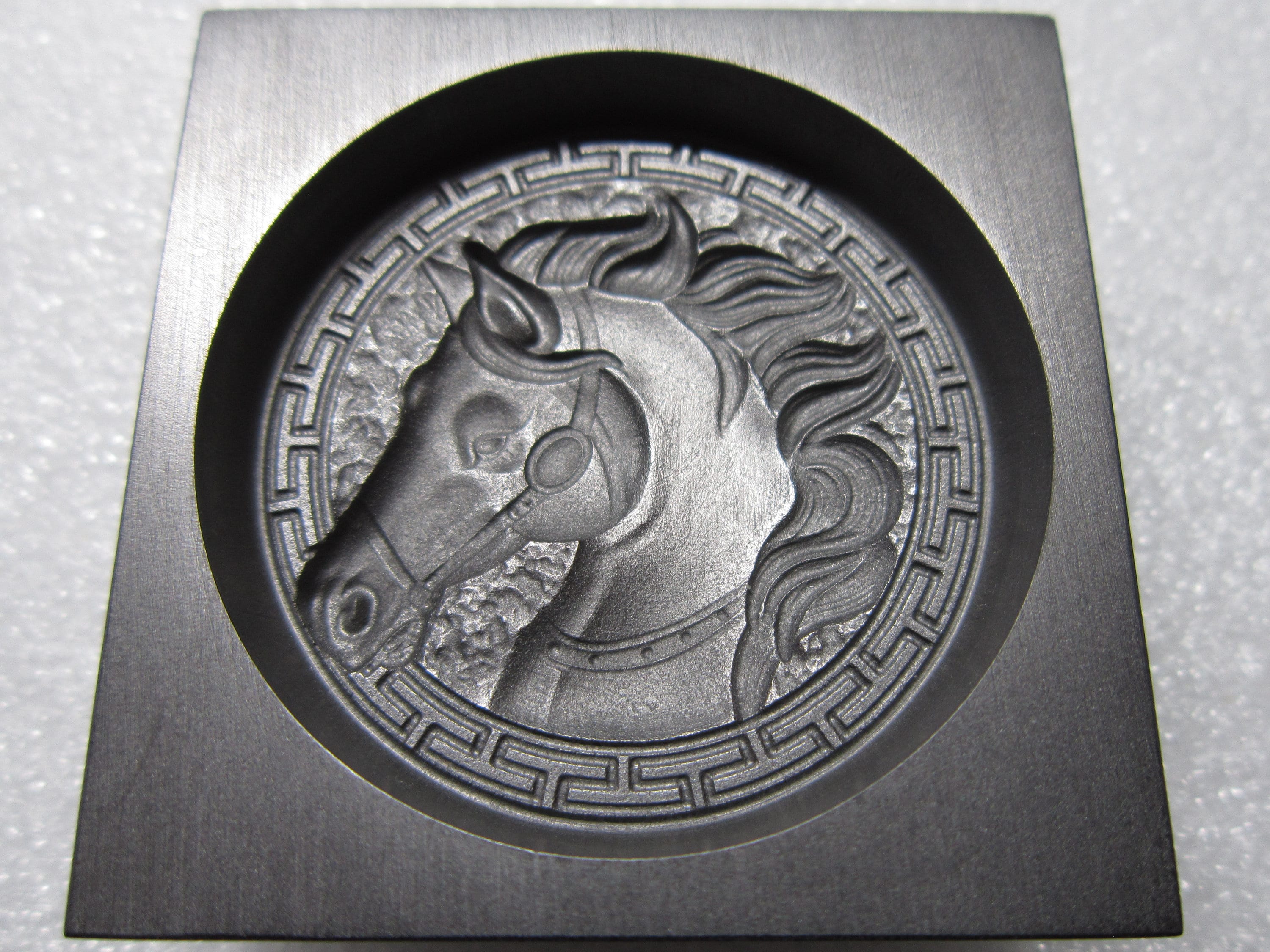 GRAPHITE COIN MOLD 3 Oz Horse Coin Ingot Coin Bar Mold for Silver Gold ...