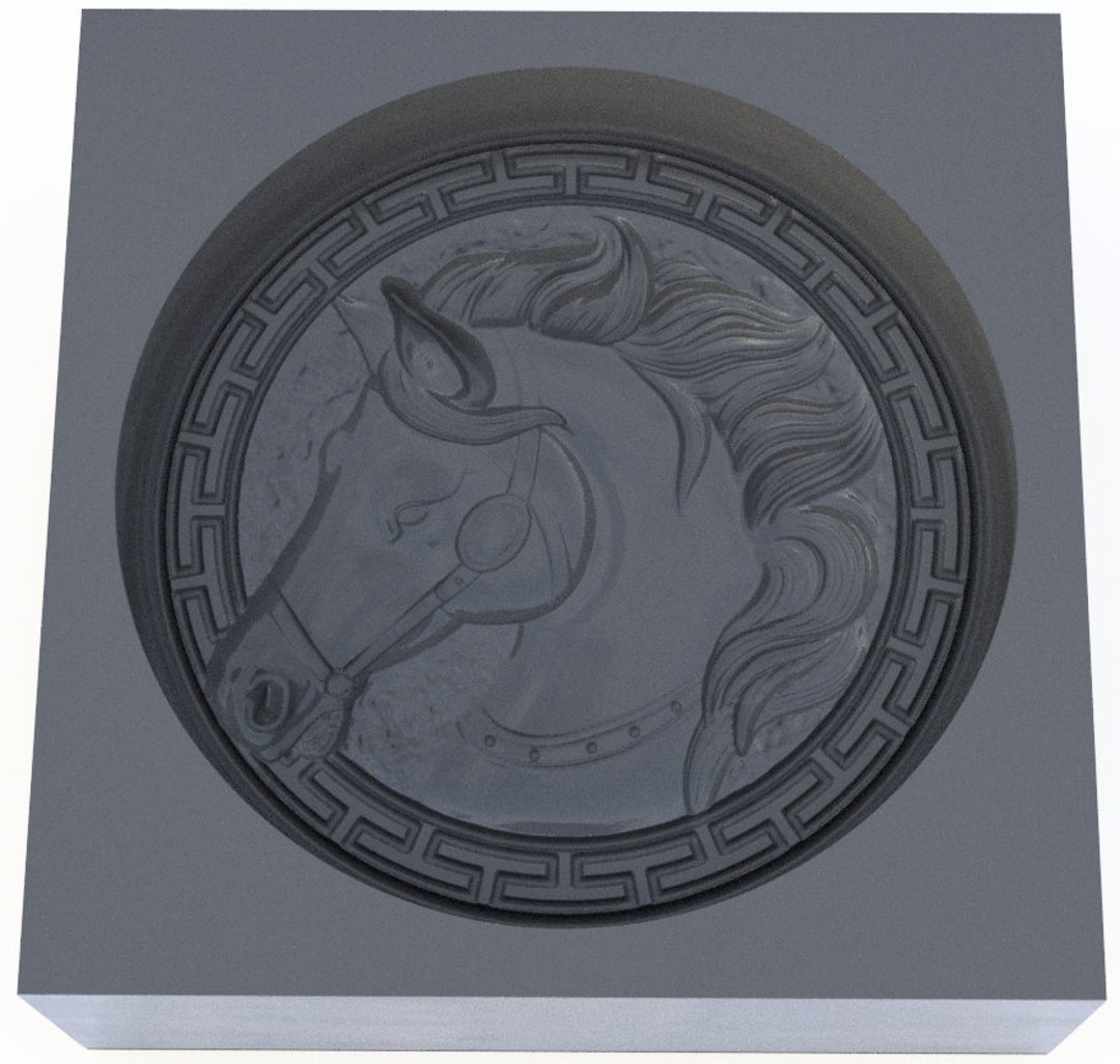 HORSE GRAPHITE MOLD 3 Oz Ingot Bar Coin Mold for Silver Gold Copper ...