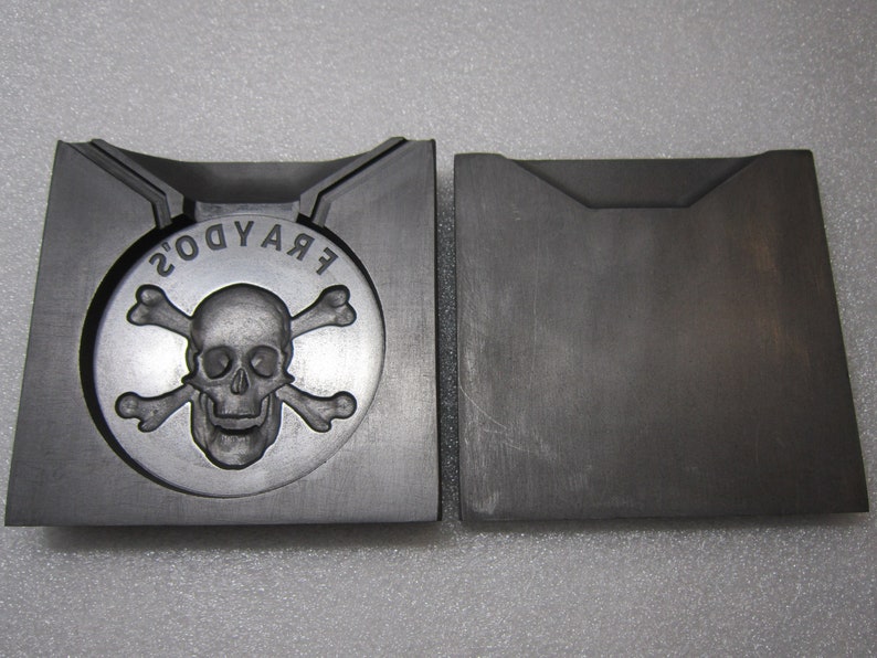 CUSTOM GRAPHITE MOLD Moulds for Silver Copper Gold Coin Jewelry Glass ...