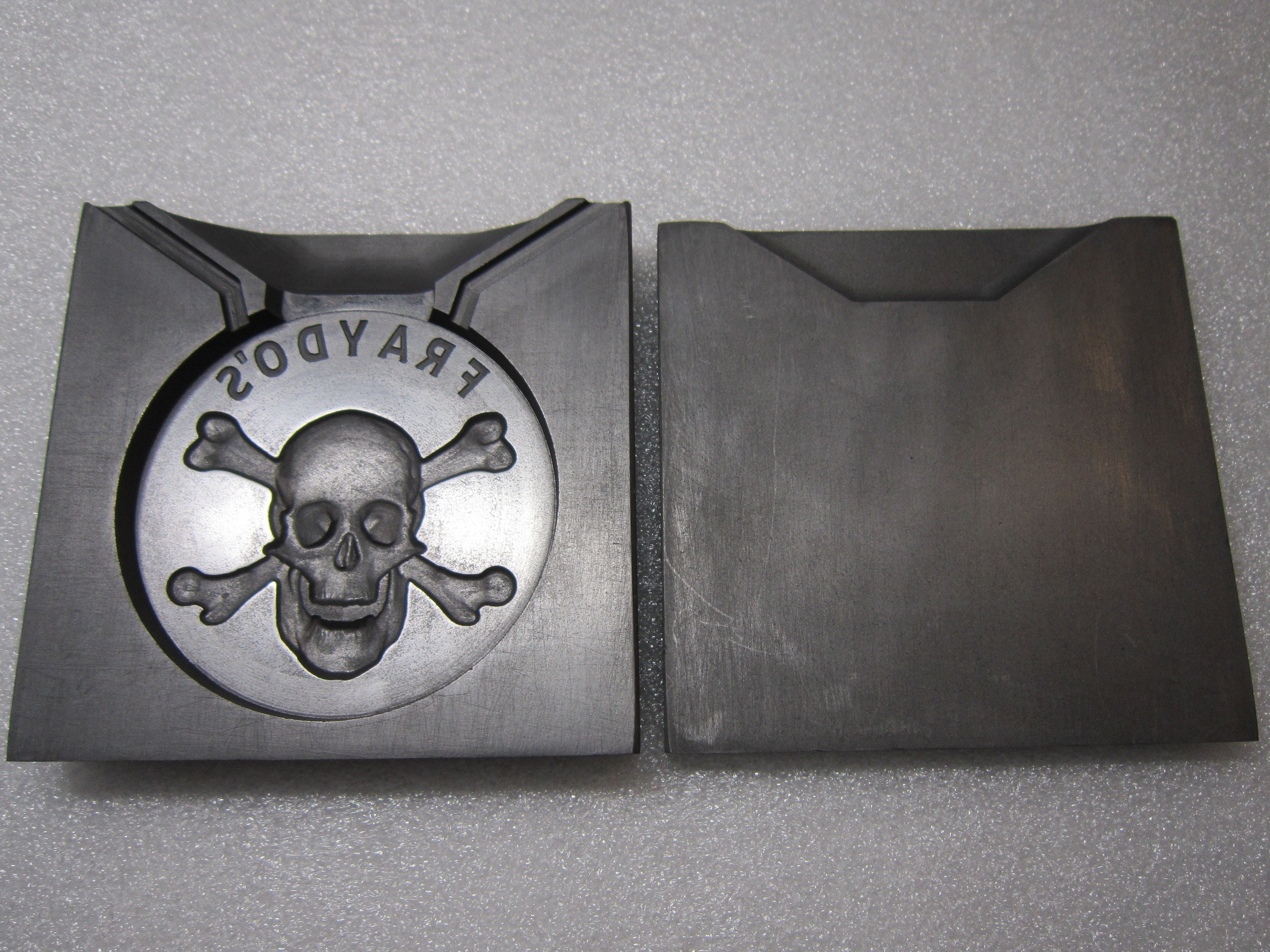 CUSTOM GRAPHITE MOLD Moulds for Silver Copper Gold Coin Jewelry Glass ...