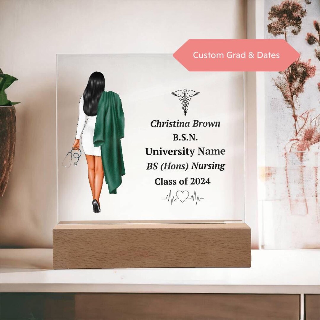 Nurse Graduation Plaque, Graduation Gift for Her, College Graduation ...