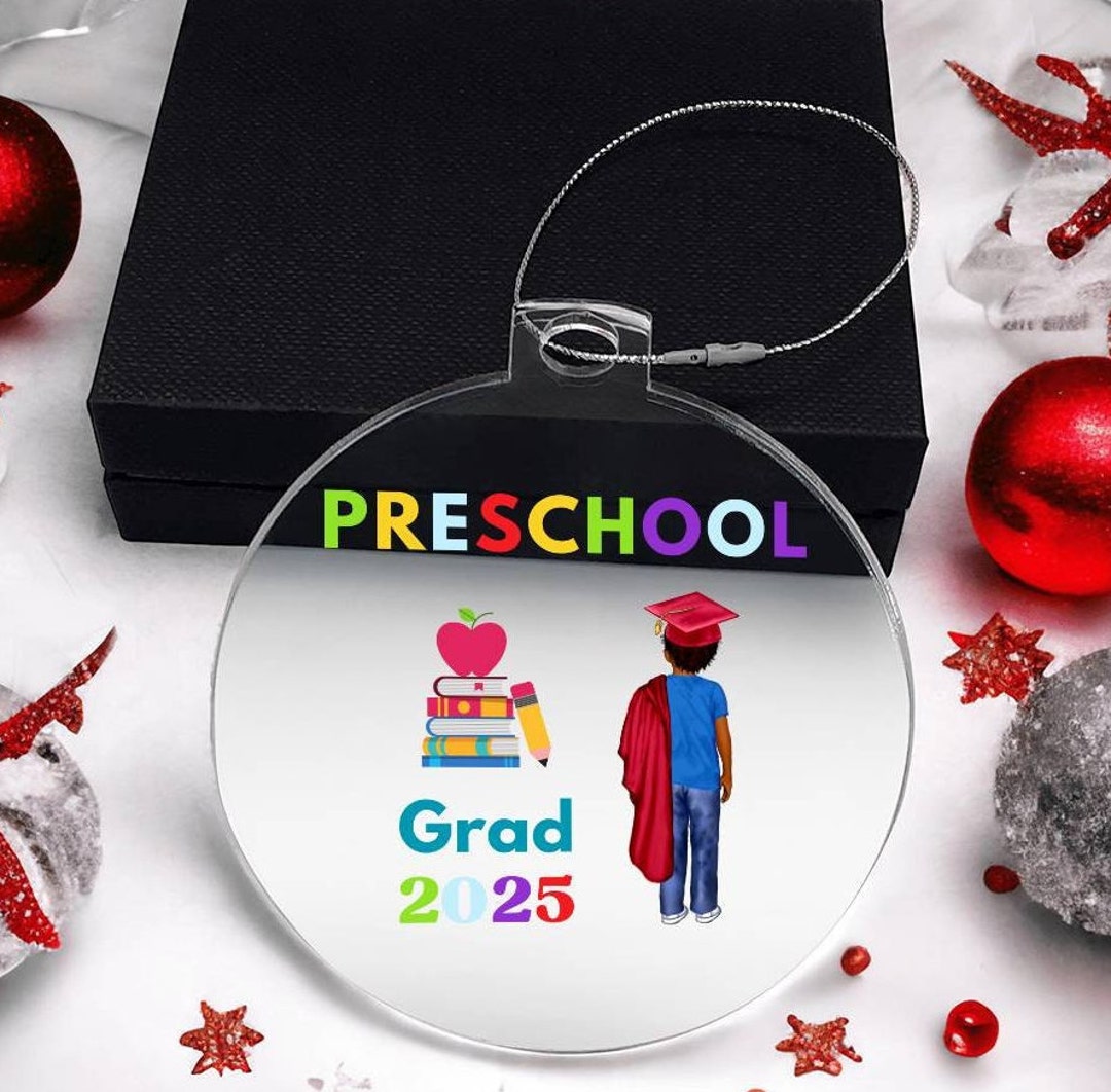 Personalized Preschool Graduation Ornament, Preschool Graduation Class ...