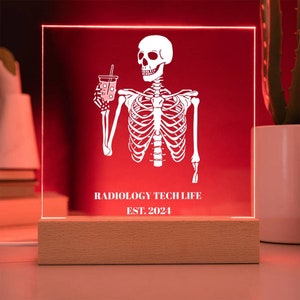 Radiology Tech Graduation Gift, RAD Tech Skeleton, Radiology Gifts ...