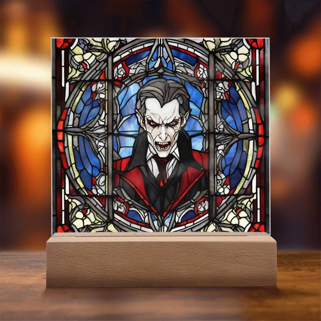 Vampire LED Acrylic Sign Halloween Decoration, Goth Decor, Halloween ...