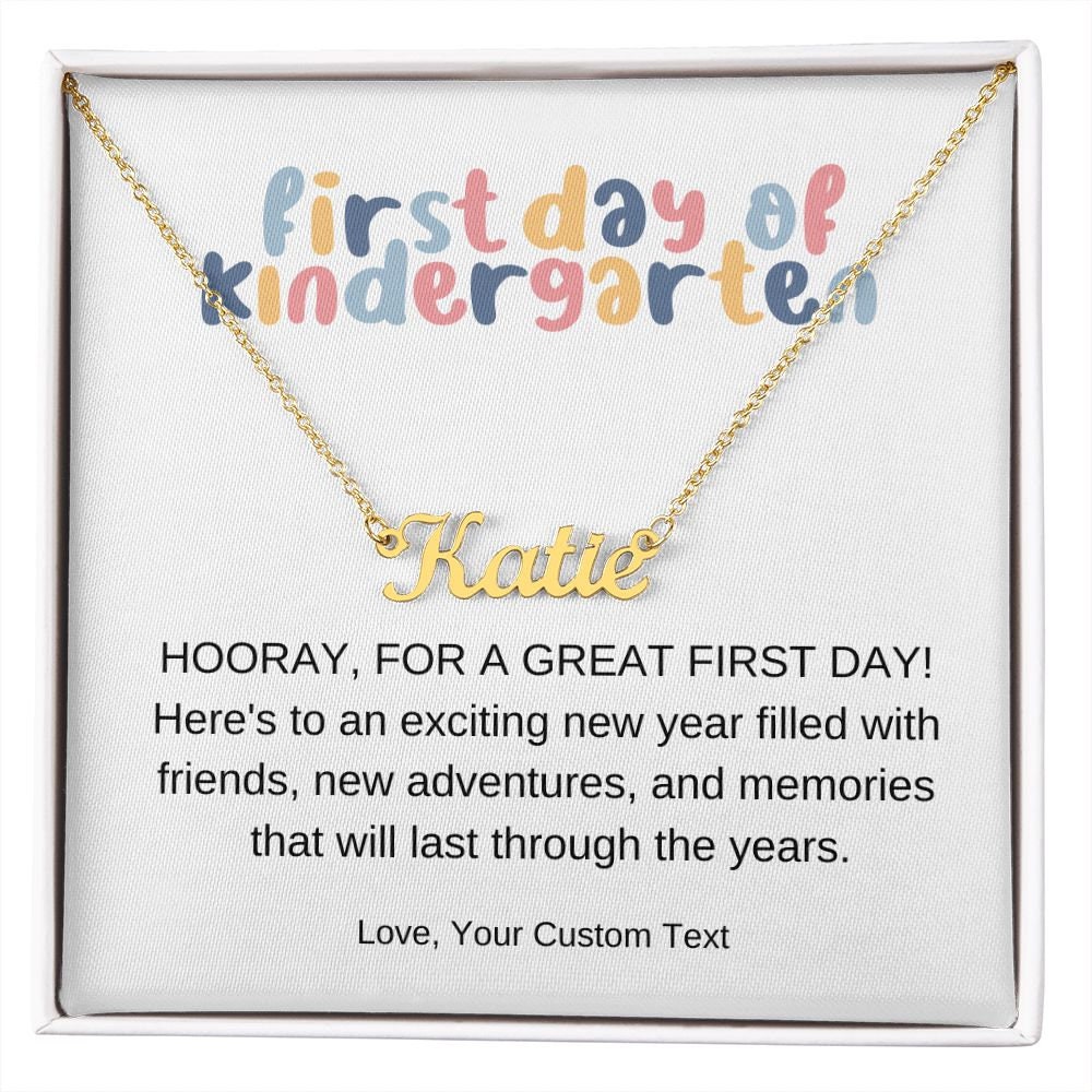 First Day of Kindergarten Back to School Personalized Name - Etsy