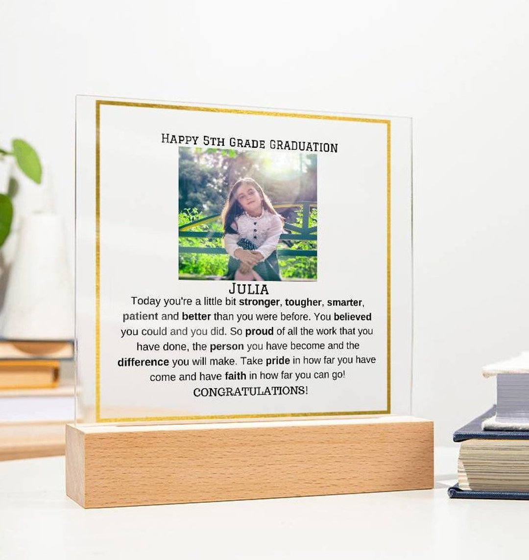 5th Grade Graduation Gift, Elementary School Graduation Gifts , End of ...