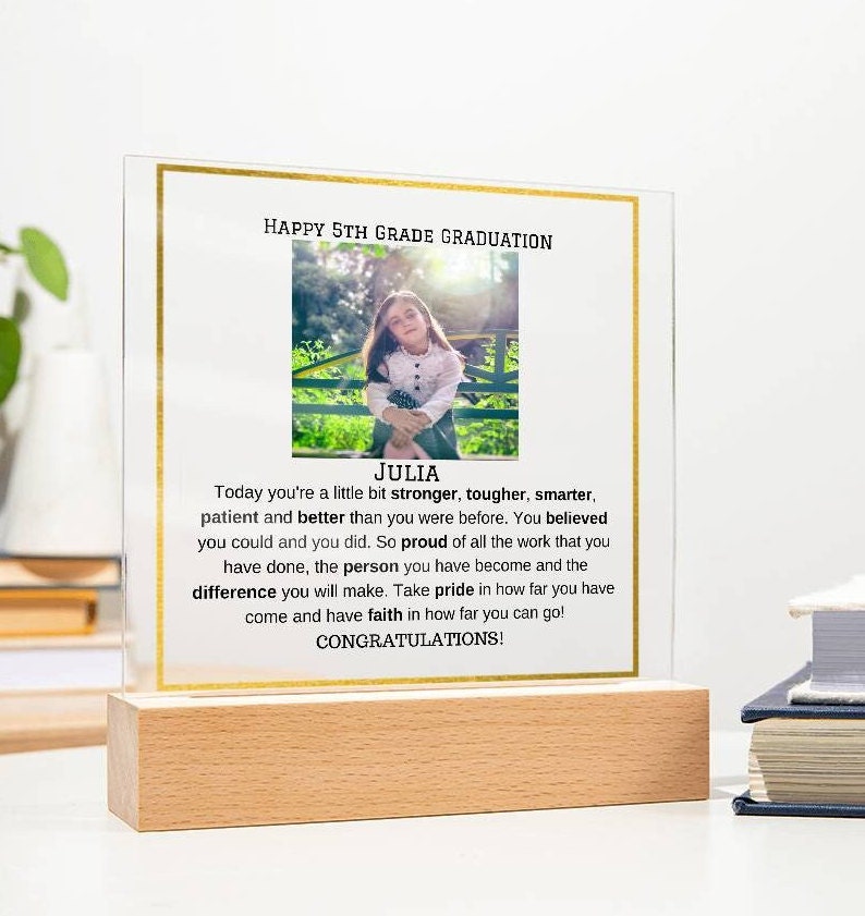 5th Grade Graduation Gift, Elementary School Graduation Gifts , End of ...