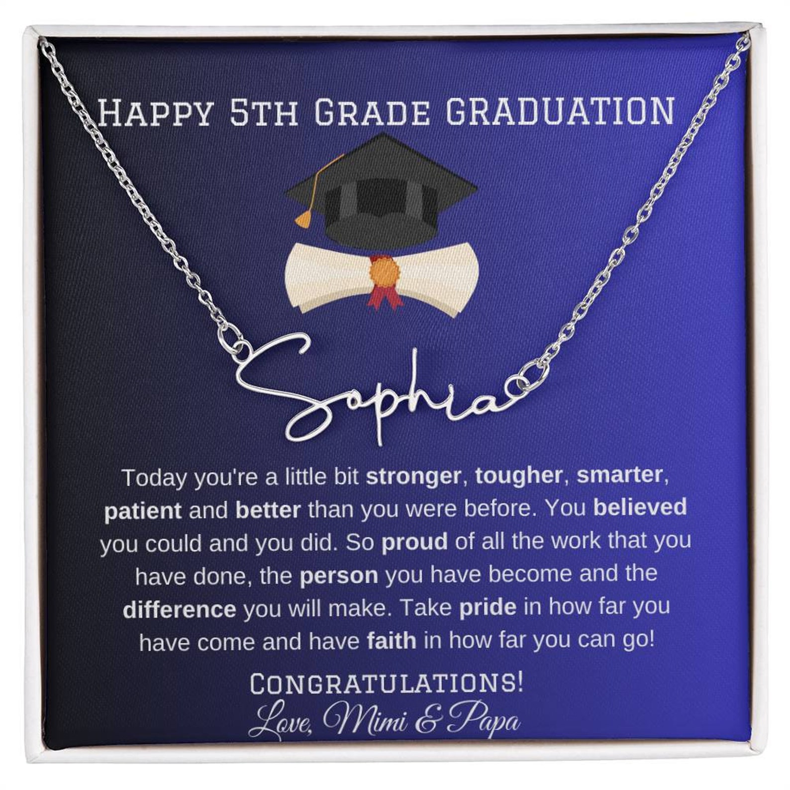 5th Grade Graduation Gift for Her, Elementary School Graduation Gift ...