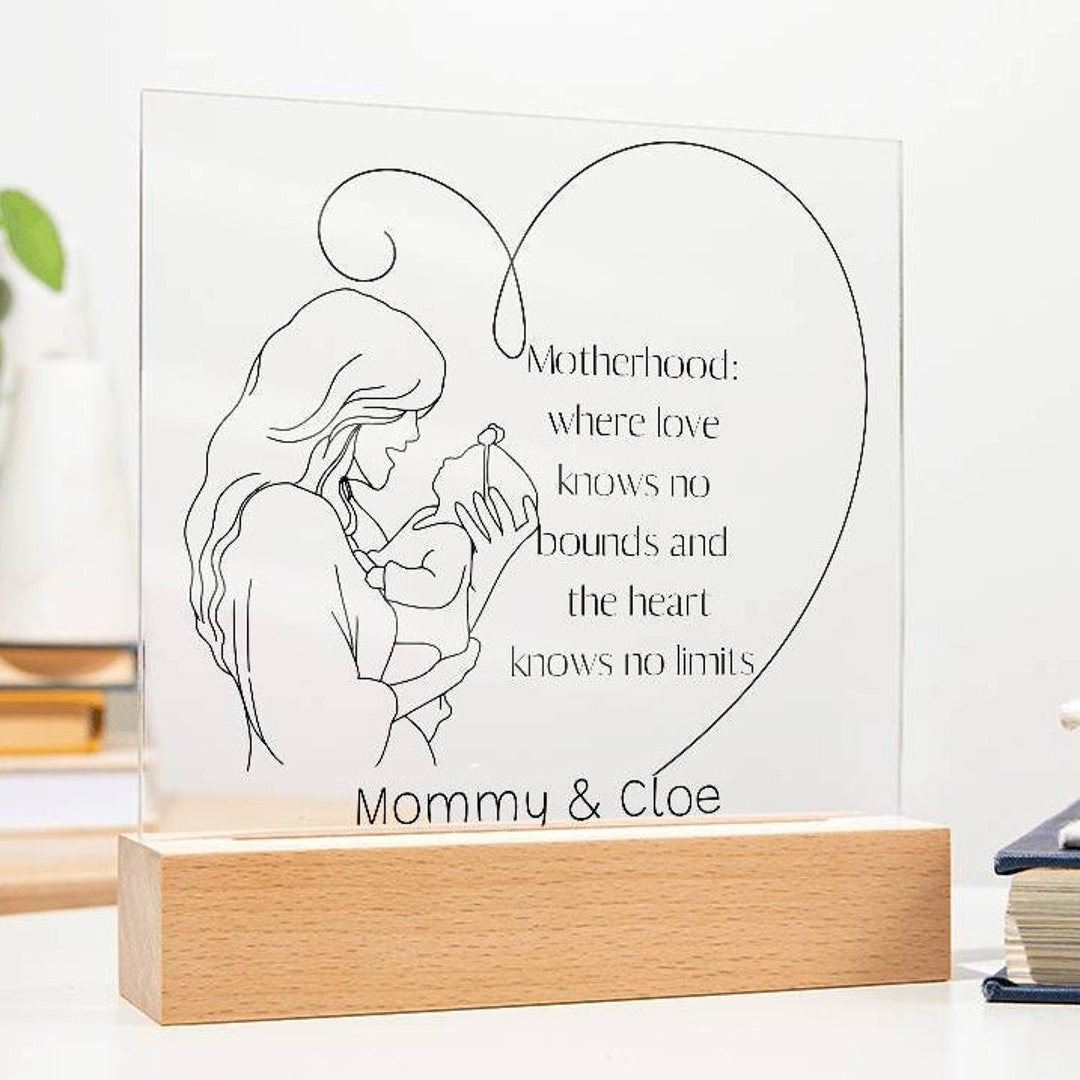 Acrylic Plaque for New Mom, Mother's Day Gift, 1st Mothers Day, First ...