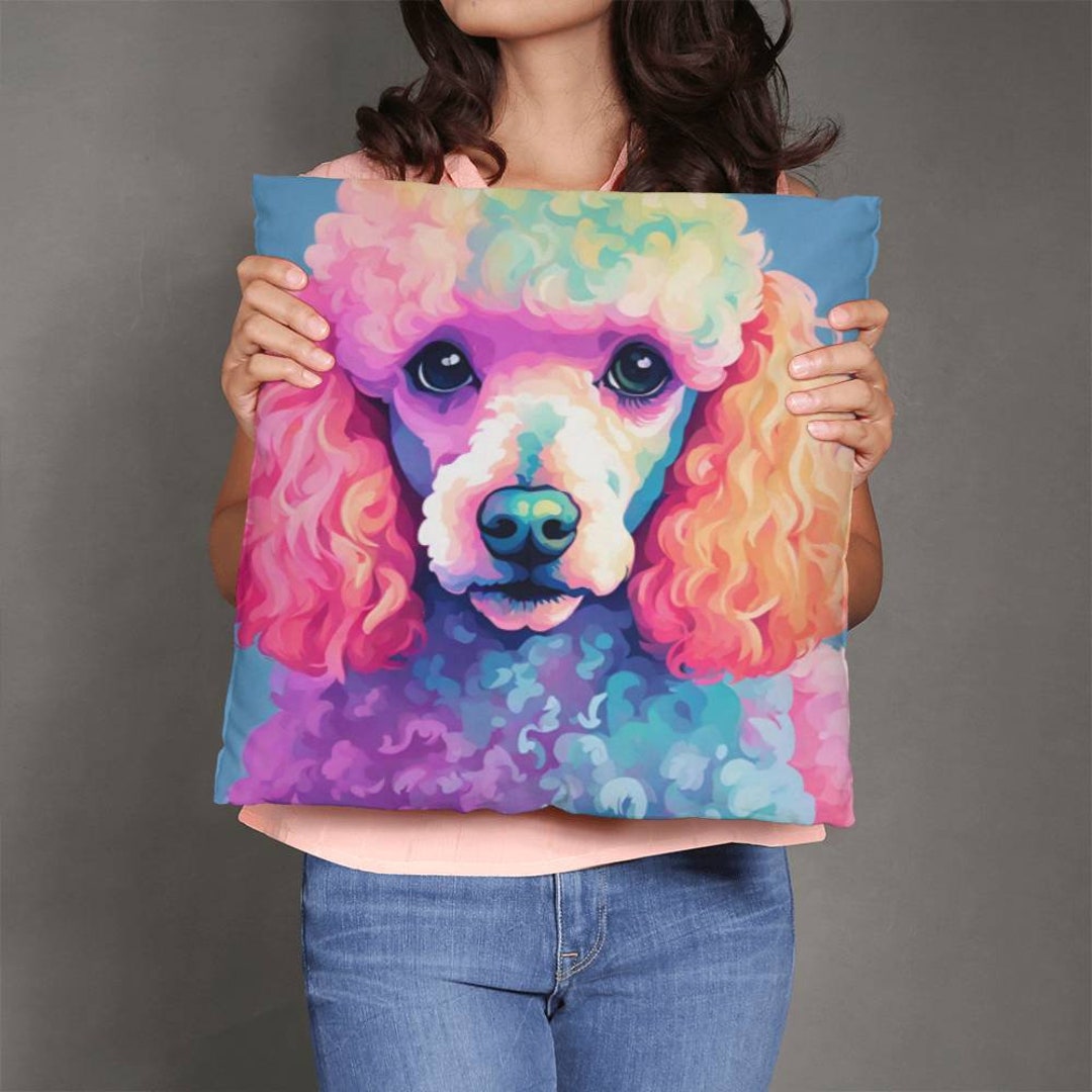 Poodle Pillow in 5 Sizes, Pet Home Decor Gift Ideas, Dog Mom Gift, Cute ...