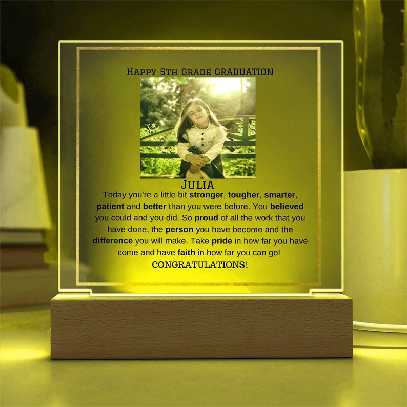 5th Grade Graduation Gift, Elementary School Graduation Gifts , End of ...