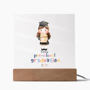Preschool Graduation LED Plaque Gift, Custom Graduation Gift, Preschool ...