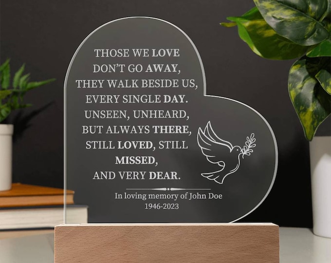 Acrylic Picture Frame With Light, Personalized Stand, Christmas Gifts ...