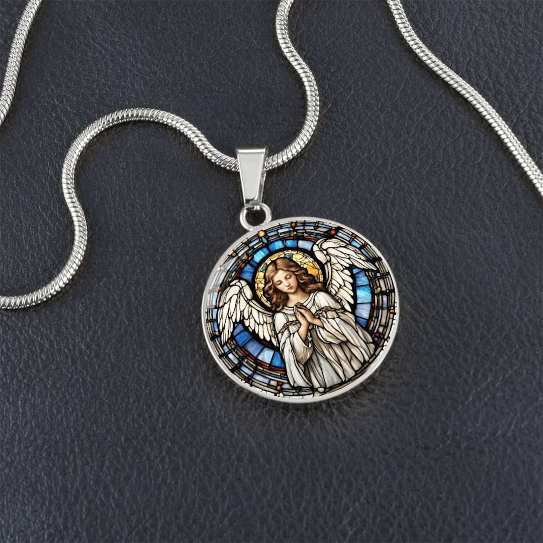 Angel Necklace, Guardian Angel Necklace, Angel Jewelry, Angel Pendant ...
