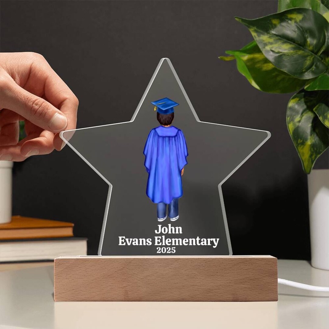 Kindergarten Graduation Star Plaque, Personalized Kindergarten ...