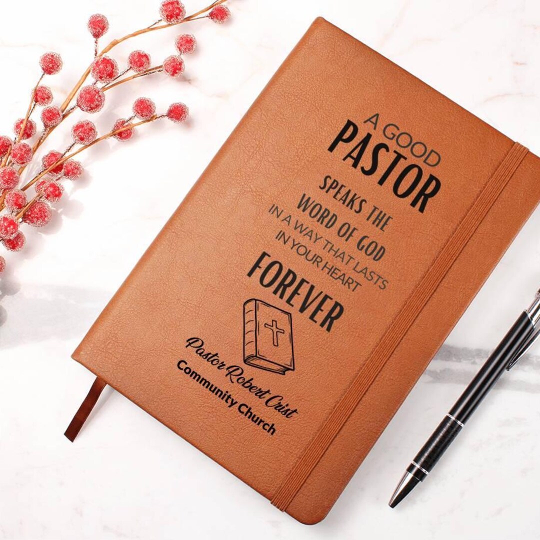 Pastor Personalized Journal, Wedding Officiant Book, Pastor Gift Idea ...