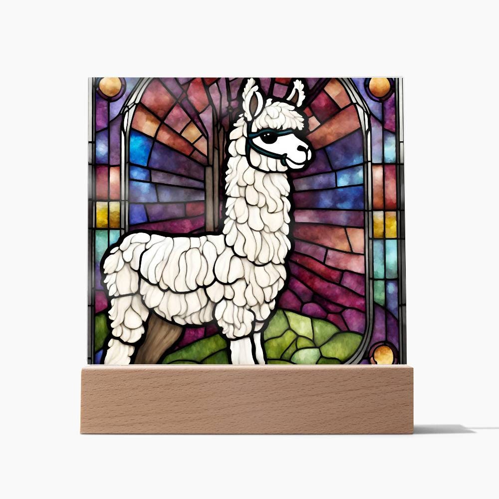 Llama Night Light - Custom LED Lamp for Kids, Perfect Gift for Alpaca ...