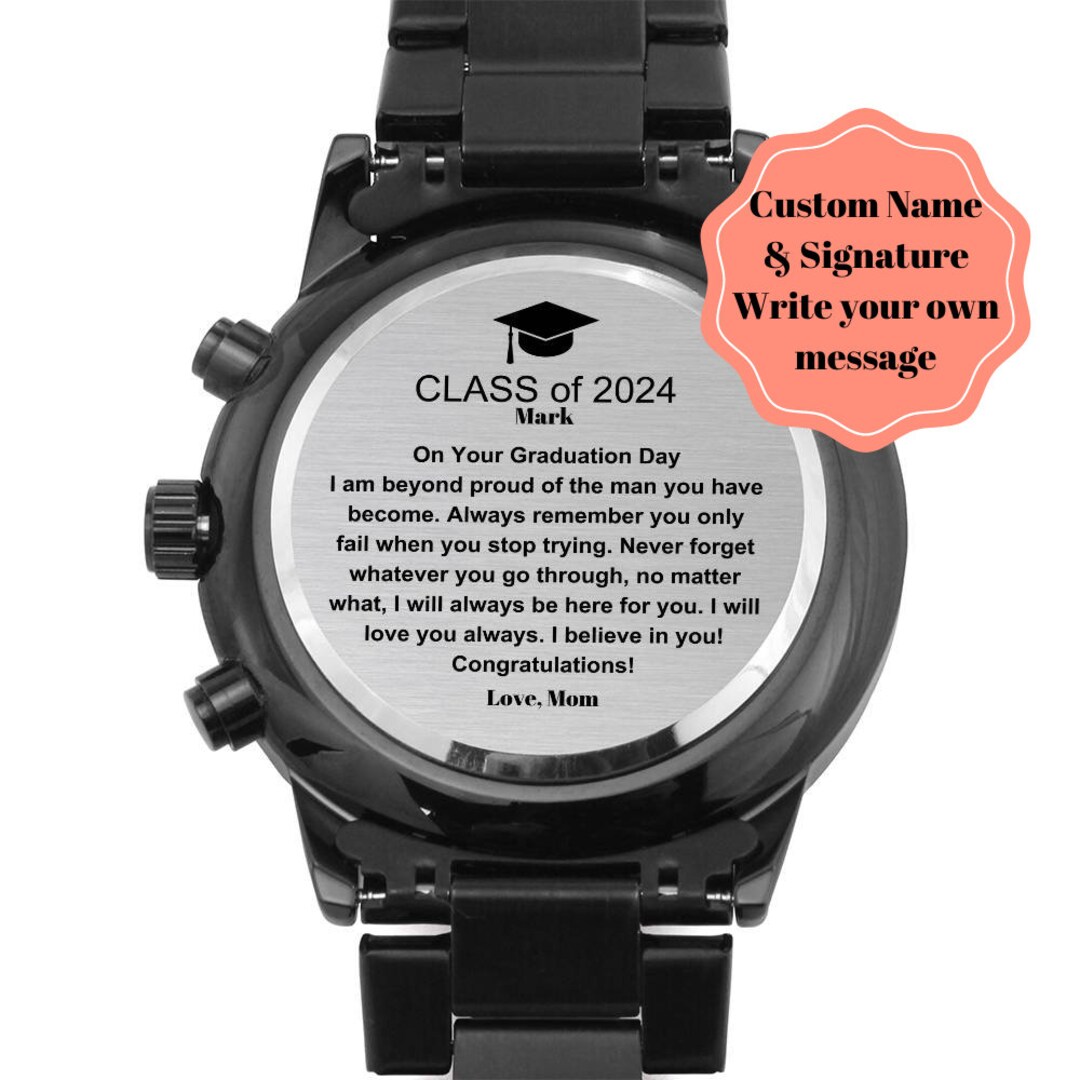 Personalized Class of 2025 Graduation Gift Watch, Graduation Gift Him ...