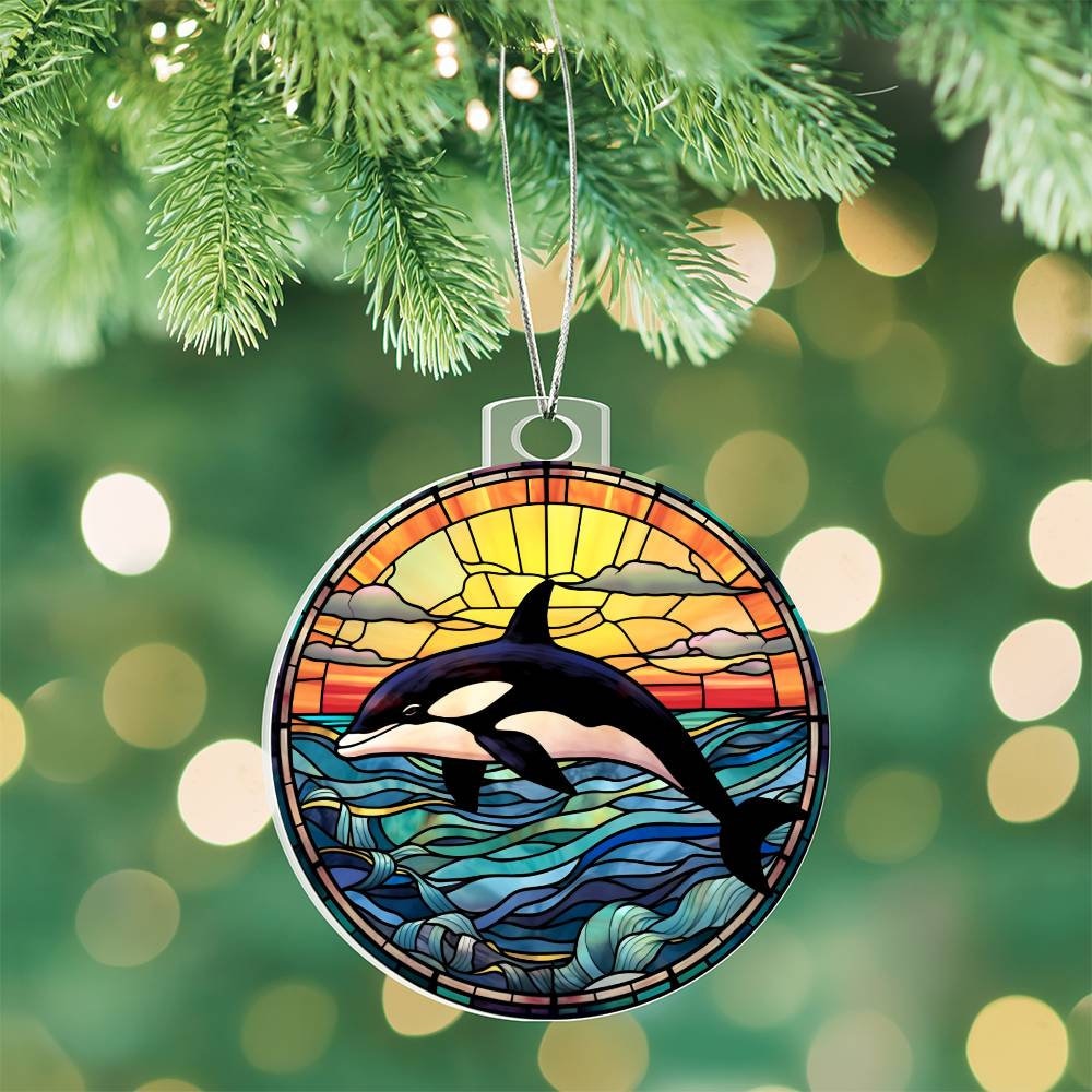 Orca Ornament, Whale Ornaments, Christmas Decoration, Holiday Gift Idea ...