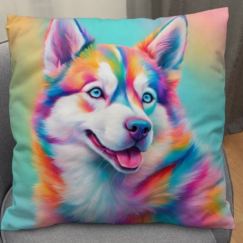 Husky Pillow - Etsy