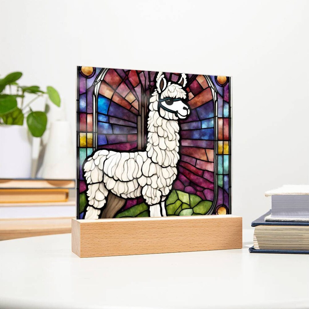 Llama Night Light - Custom LED Lamp for Kids, Perfect Gift for Alpaca ...