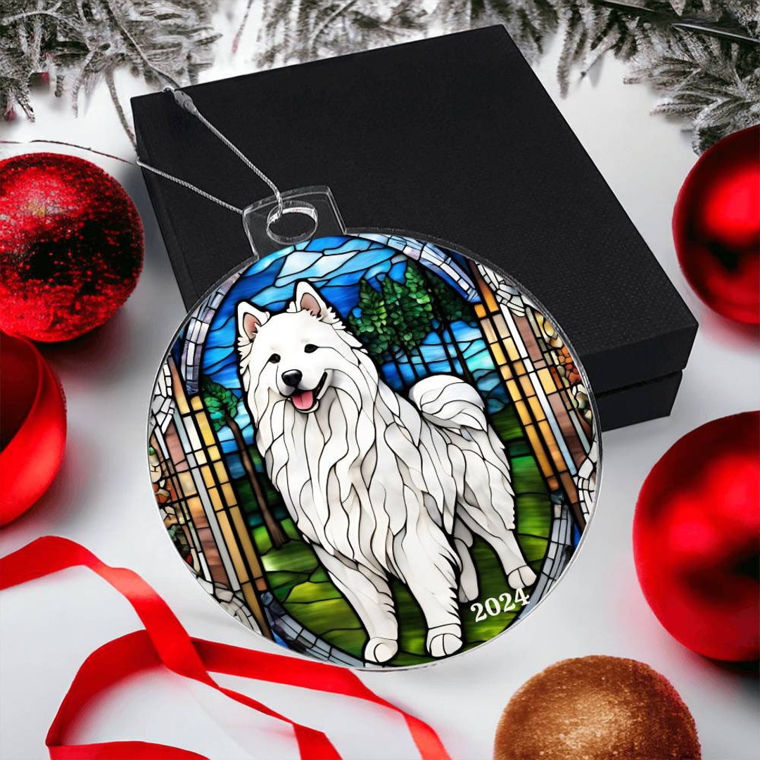 Dog Ornament, Great Pyrenees Christmas Ornament, Pyrenees Dog Ornament ...