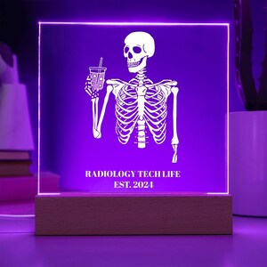Radiology Tech Acrylic Plaque: Skeleton X-ray Gift - Etsy