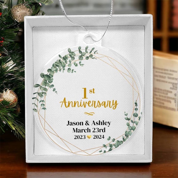 1st anniversary ornament store