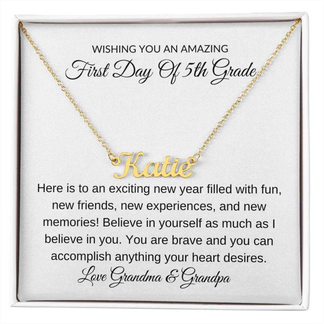 Personalized First Day of School Gift, Back to School Gift, 1st Day of ...