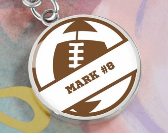 Football Key Chains / Bag Tags / Football Team Gifts - Etsy