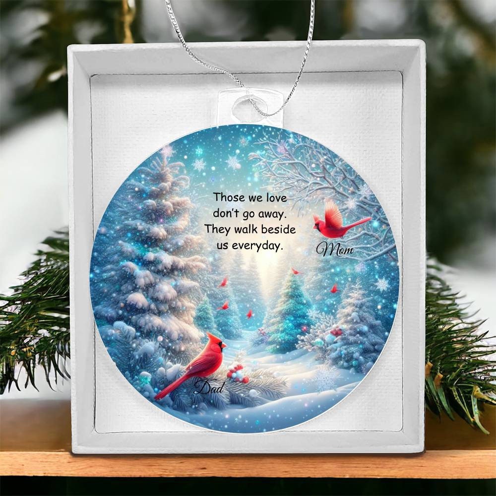 In Loving Memory Memorial Ornament, Cardinal Memorial Christmas ...