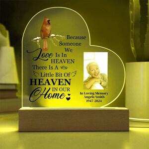 Personalized Memorial Gifts, Clear Acrylic Desktop Display, Loss of ...