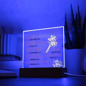 Child of God Bible Verses Affirmation Sign Custom Name, Confirmation ...