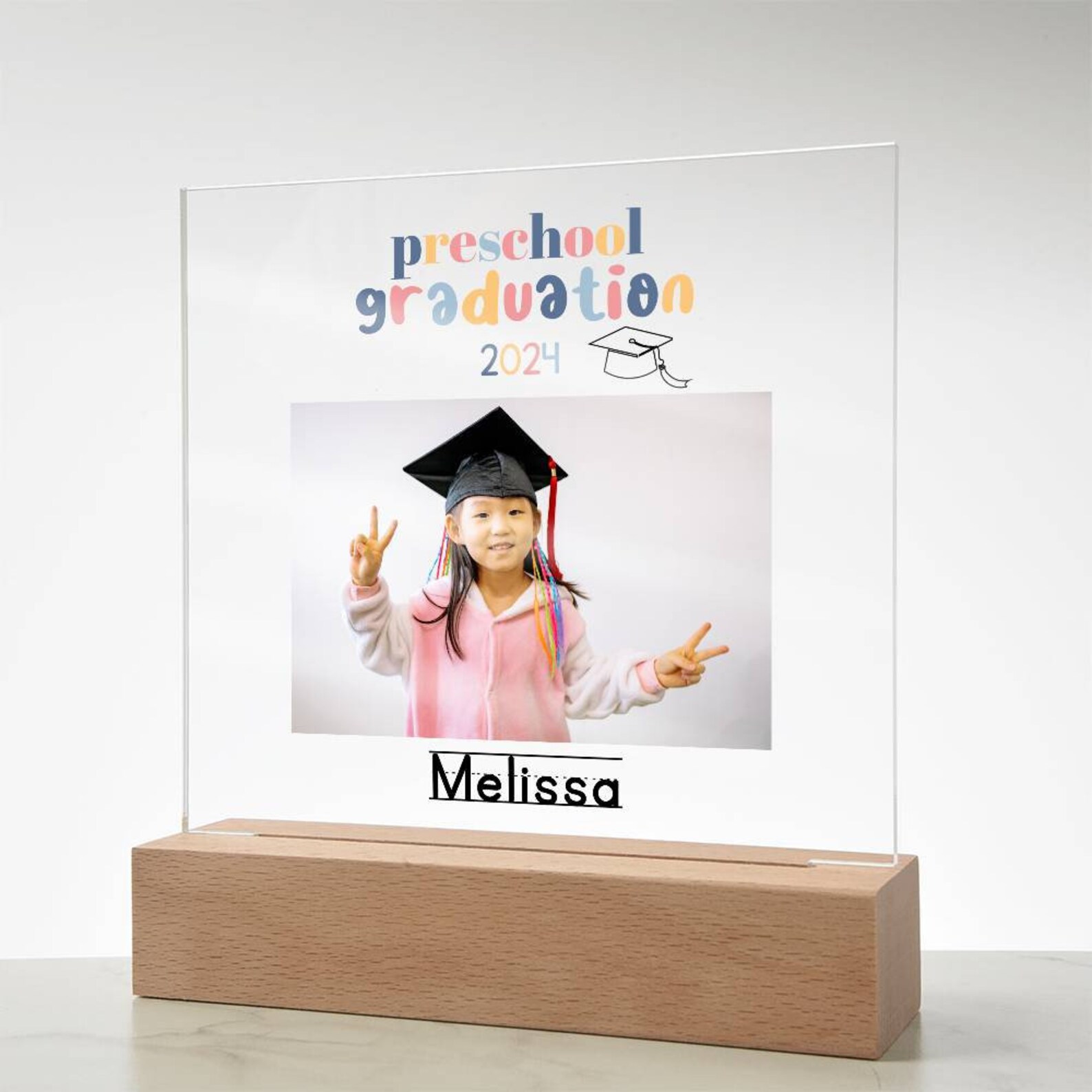 Preschool Graduation, LED Acrylic Plaque, Pre-k Grad, Last Day of ...