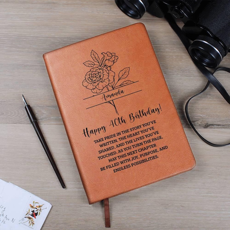 40th Birthday Gift for Her or Him-chapter 40 Name Journal, Birth Month ...