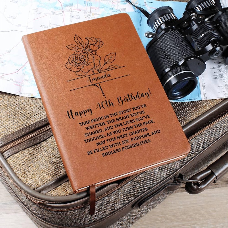 40th Birthday Gift for Her or Him-chapter 40 Name Journal, Birth Month ...