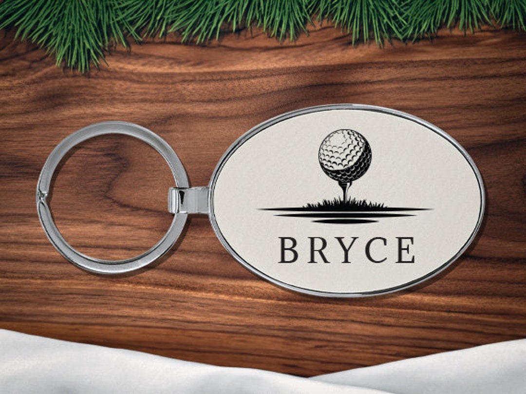 Custom Leather Golf Bag Keychain: Personalized Golfing Gift - Etsy
