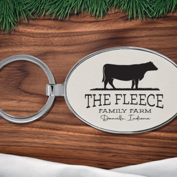 Farm Custom Keychain - Etsy