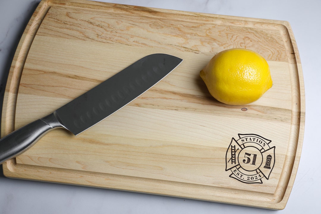 Fire Station Cutting Board - Custom Fire Station Gift, Fire Department ...