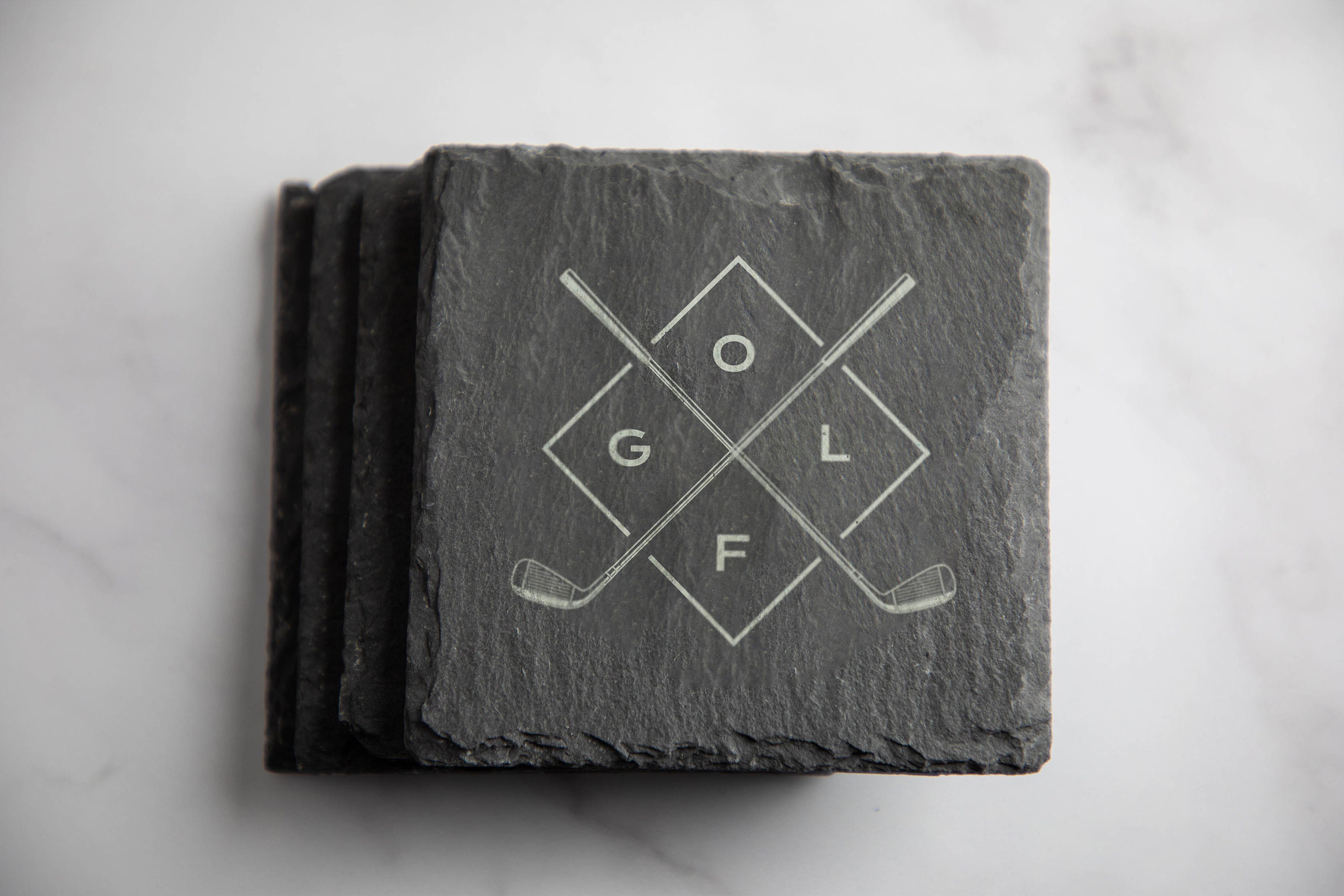 Golf Coaster, Simple Golf Gift, Decor for Golf, Golf Room Gift, Golfer ...