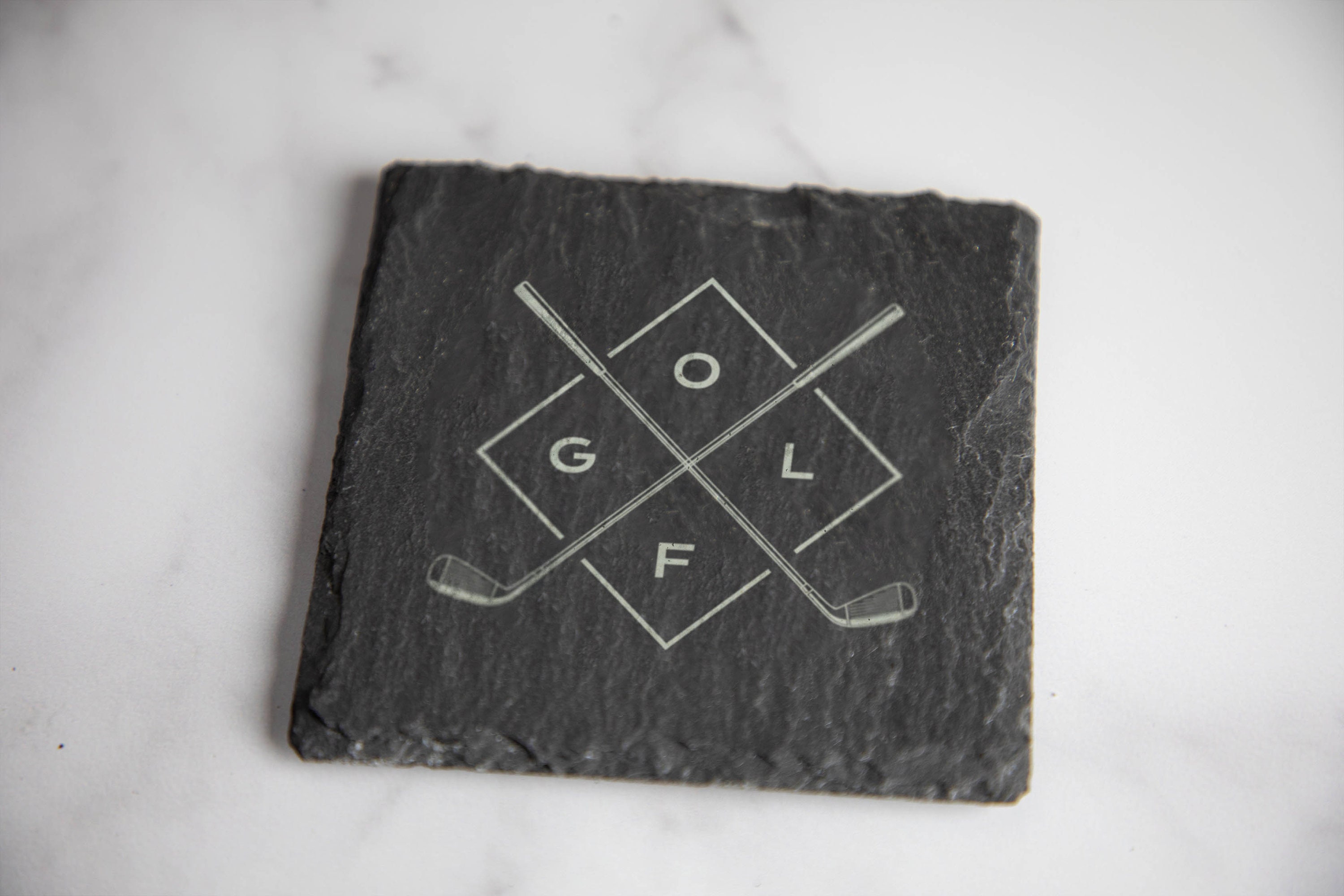 Golf Coaster, Simple Golf Gift, Decor for Golf, Golf Room Gift, Golfer ...