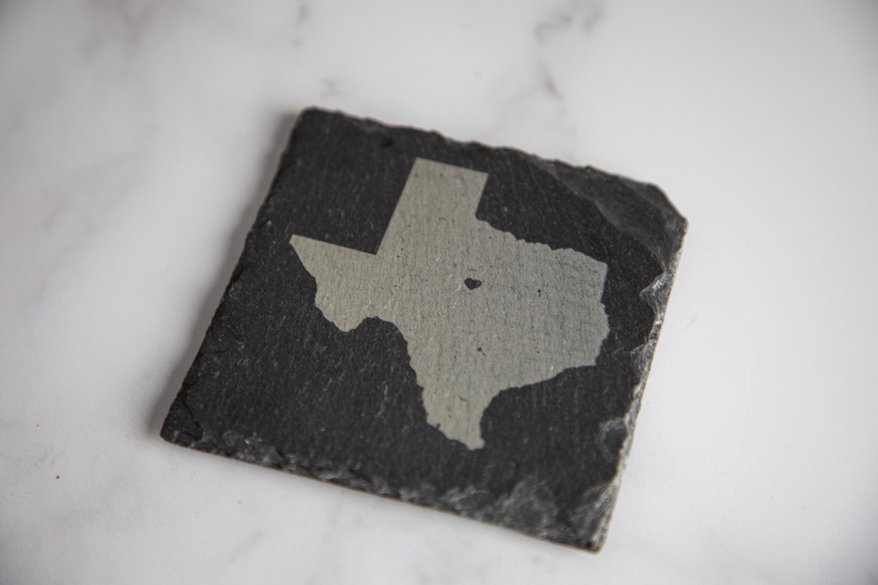 Custom State Coaster Custom Coaster State With Heart Custom - Etsy