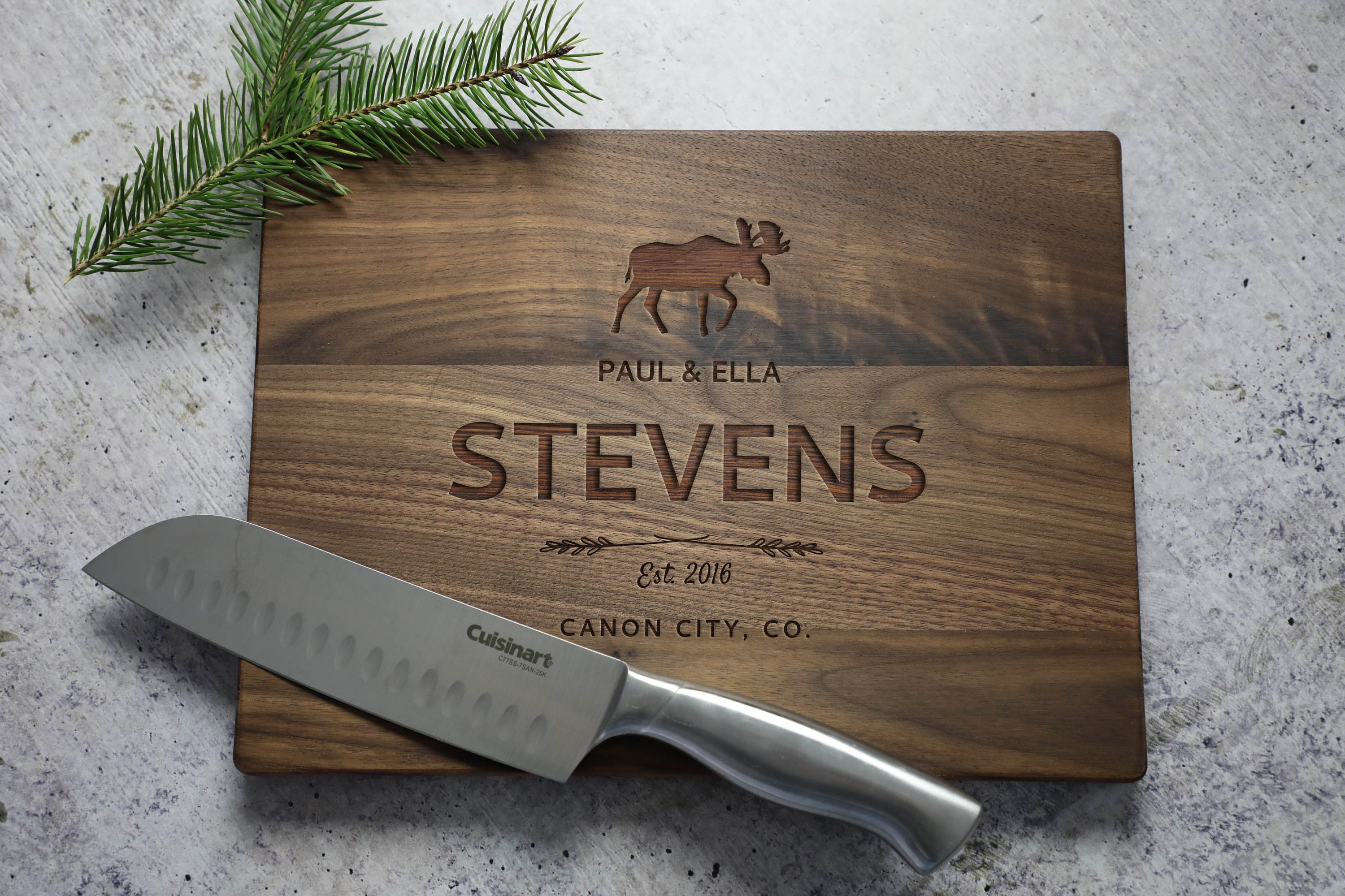 Moose Cutting Board, Custom Moose Gift, Moose Lover Gift, Moose Kitchen ...