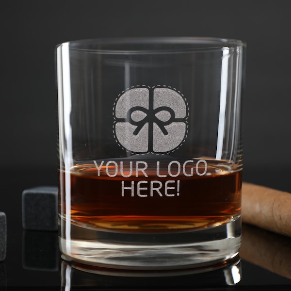 Custom Logo Glass - Etsy