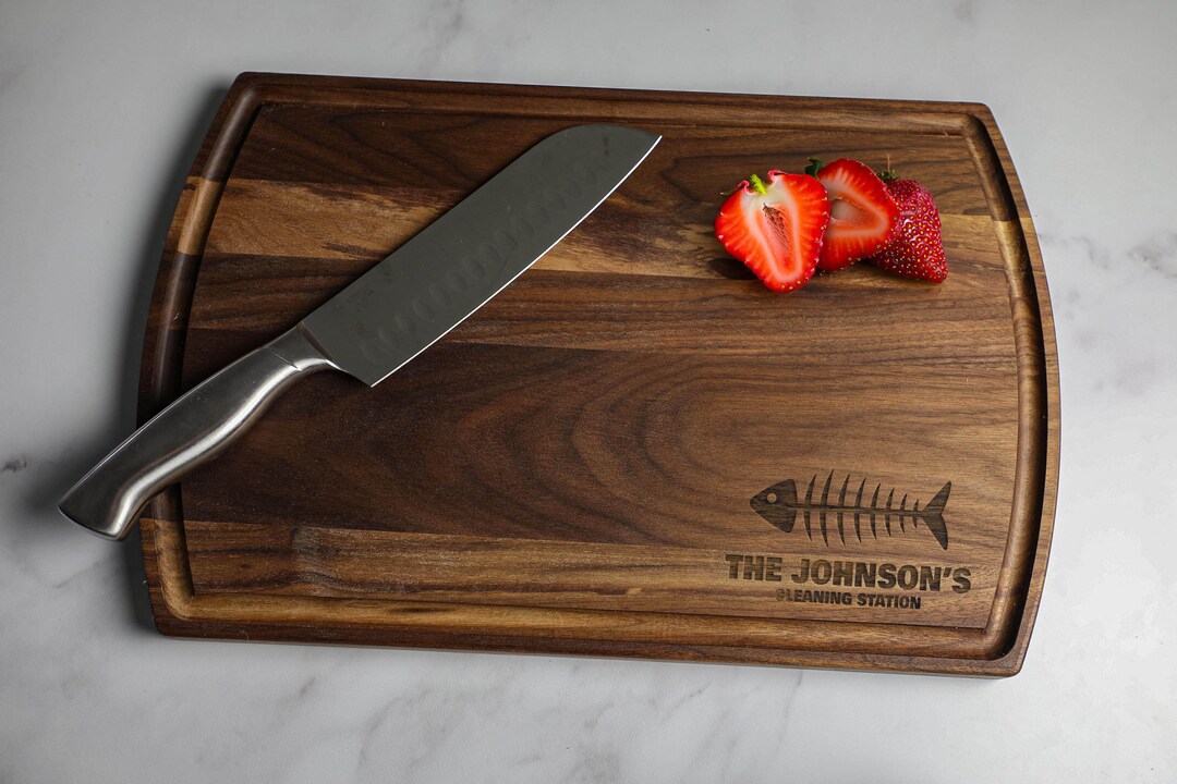 Fish Filet Cutting Board - Fishing Dock Cutting Board - Boat Dock ...
