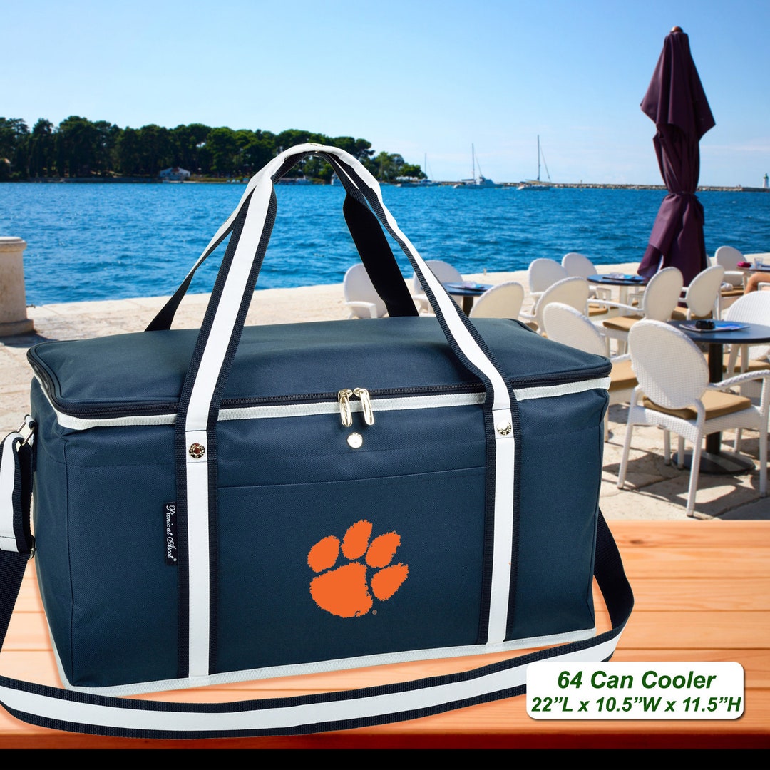 Clemson Tigers Folding 64 Can Leakproof Picnic Cooler. Alumni Fans ...