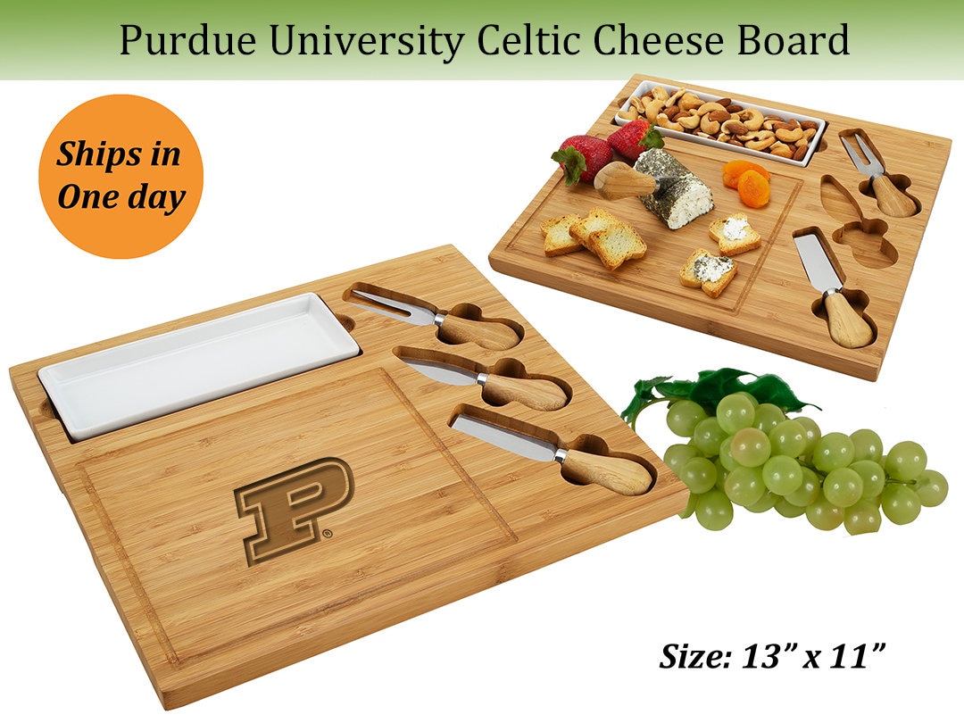 Purdue Boilermakers Bamboo Charcuterie/cheese Boards-graduation Gift ...