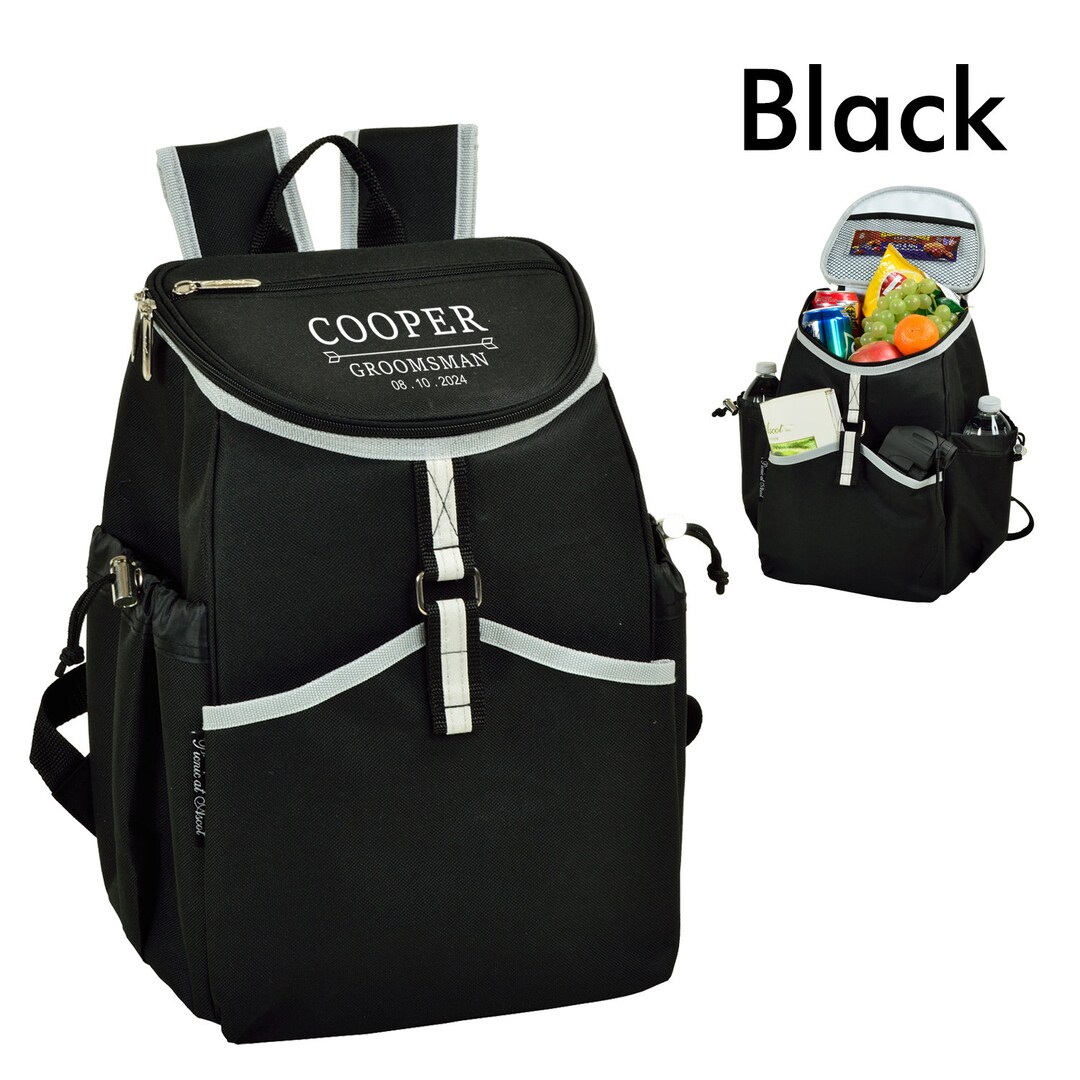 Picnic Backpack Cooler Monogram Leakproof Liner, Lightweight, Great for ...