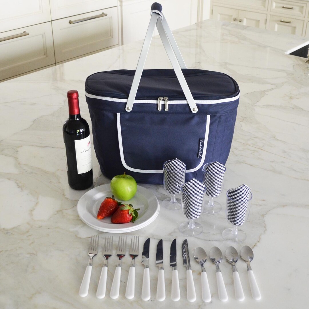 Picnic at Ascot US Patented Folding Insulated Picnic Basket. Unique ...