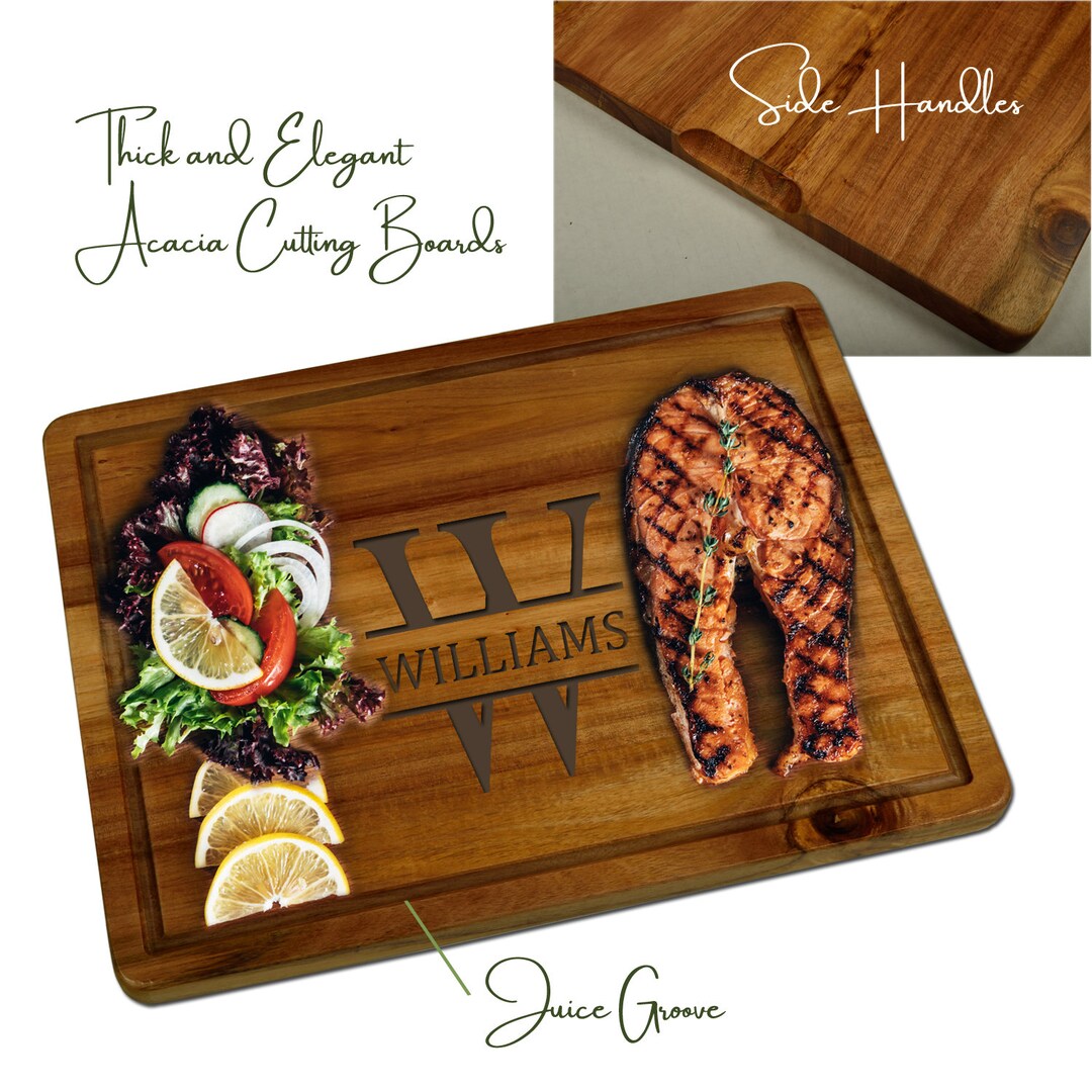 Personalized Extra Large Acacia Charcuterie Board, Wedding ...